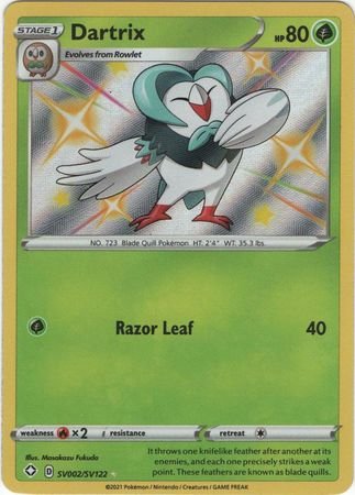 Dartrix Shiny Rare - Udvalgte - Pokemonshop