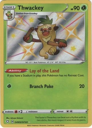 Thwackey Shiny Rare - Udvalgte - Pokemonshop