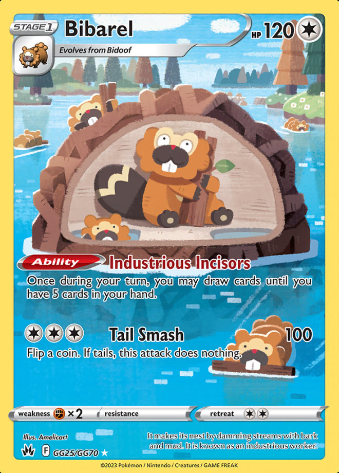 Bibarel Art Rare - Holo Rare - Pokemonshop