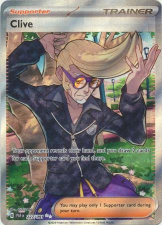Clive Full Art - Træner kort - Pokemonshop
