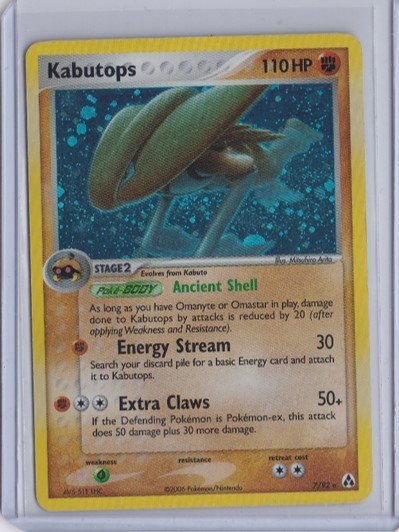 Kabutops Holo Rare (brugt) - Brugte kort - Pokemonshop
