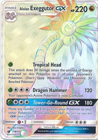 Alolan Exeggutor Hyper Rare GX