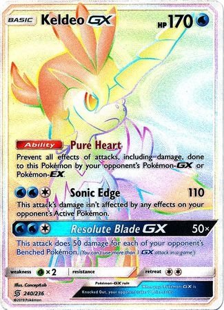 Keldeo Hyper Rare GX